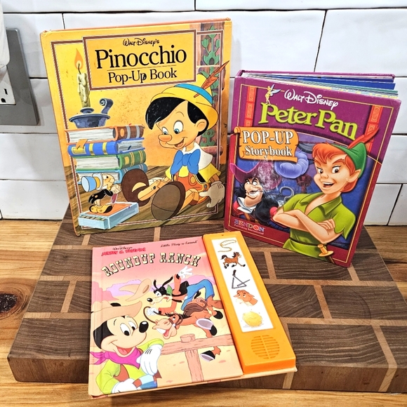 Disney | Toys | Disney Popup And Sounds Childrens Books Bundle | Poshmark